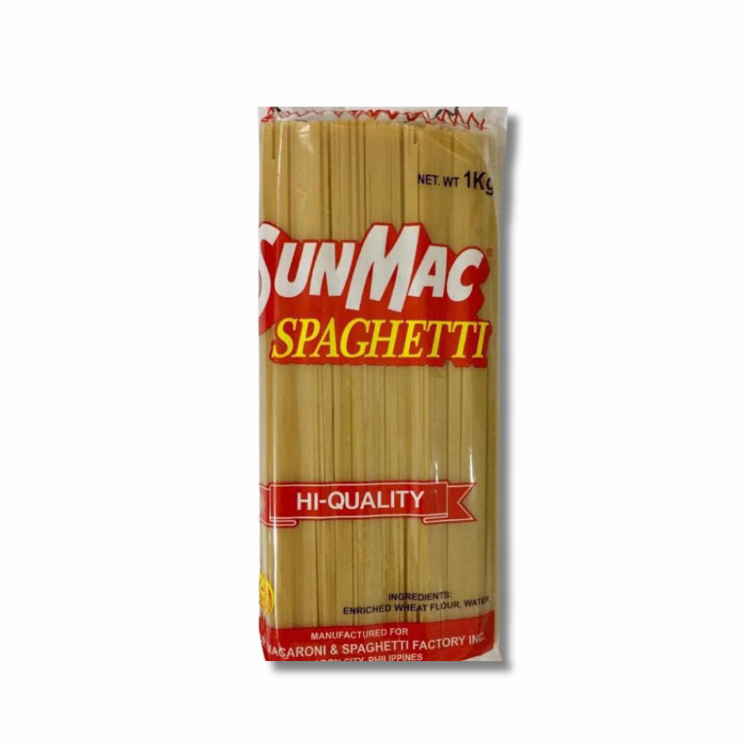 Sun Mac Spaghetti 1kg – Aling Gemma Online Palengke