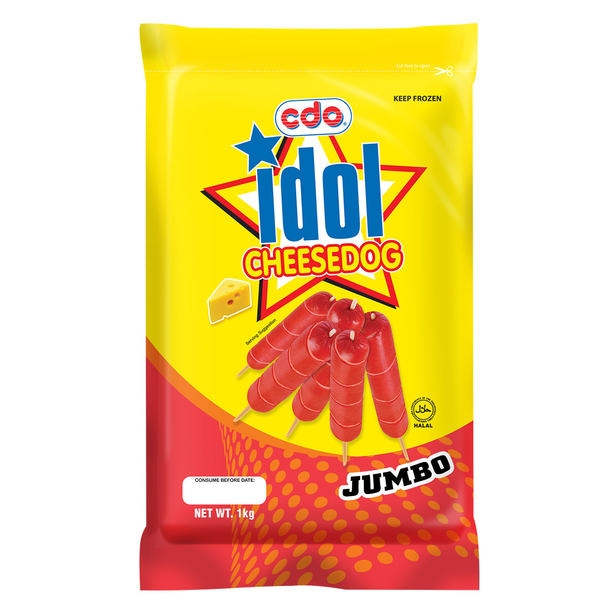 CDO Idol Cheesedog Jumbo 1kg - Halal Certified – Aling Gemma Online ...